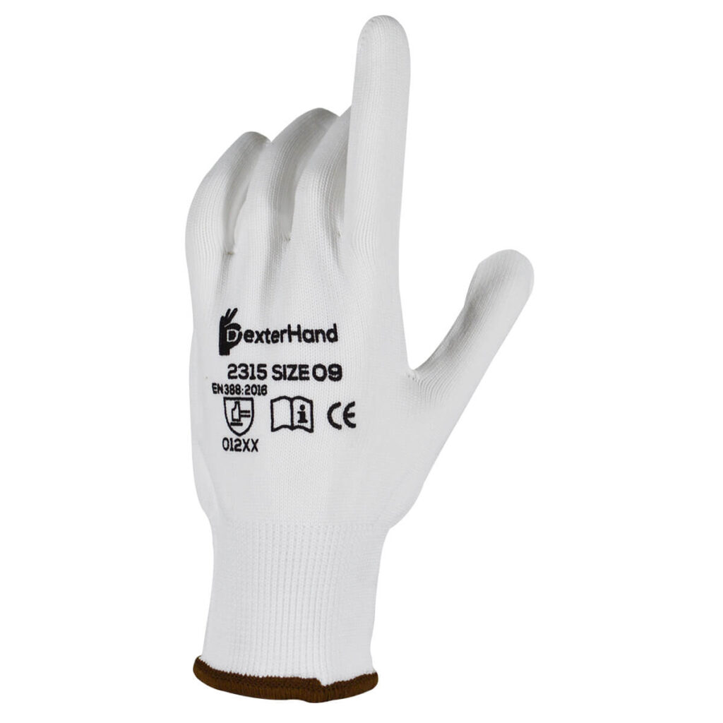 Dexterhand 2315 Guante de Nylon Blanco - Mayoreo de Artículos de Seguridad